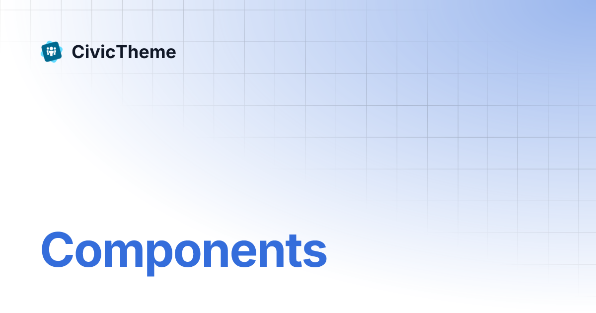 Components | CivicTheme